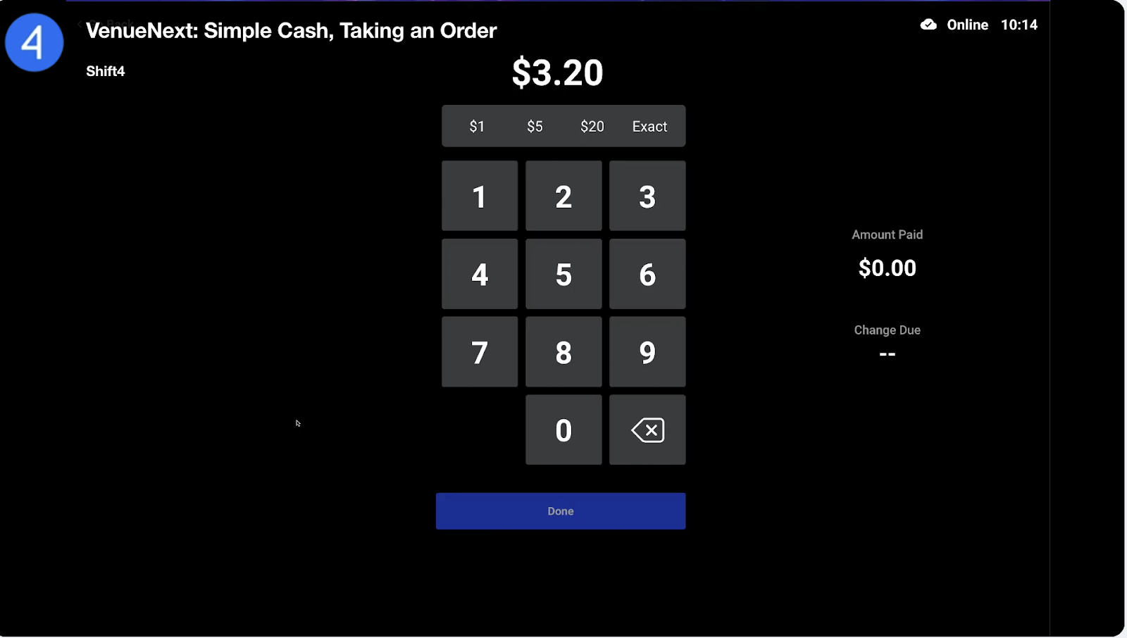 Place an Order on the VenueNext POS – VenueNext