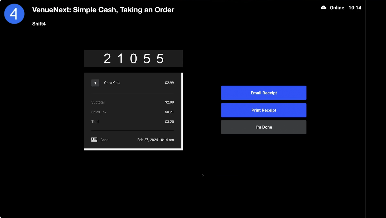 Place an Order on the VenueNext POS – VenueNext